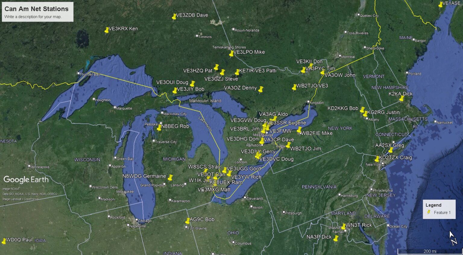 Callsign Reference – Canadian – American Net